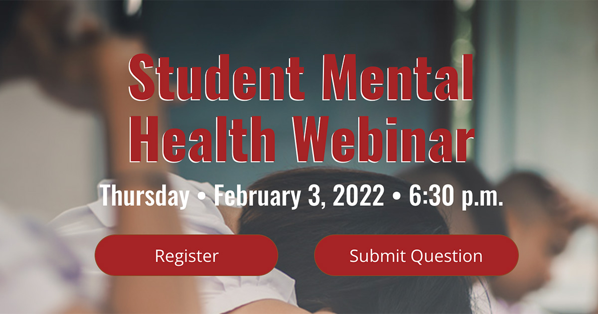 Student Mental Health Webinar