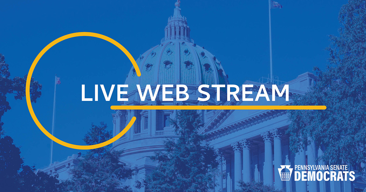 Live Web Stream - Senator Schwank