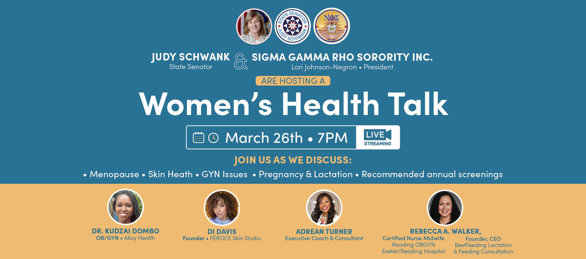 Women's Health Talk - Senator Schwank